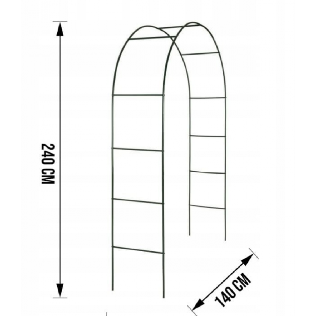 Arka - atrama gėlėms ir vijokliniams augalams 240x140cm 8902