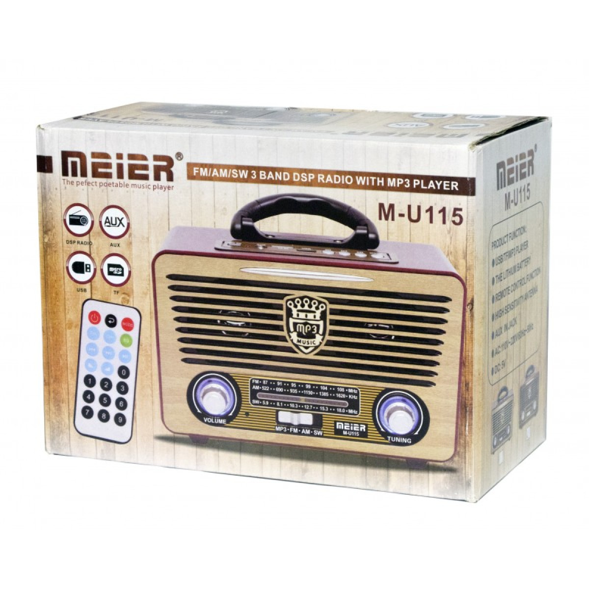 Nešiojamas radijas Meier M-U115