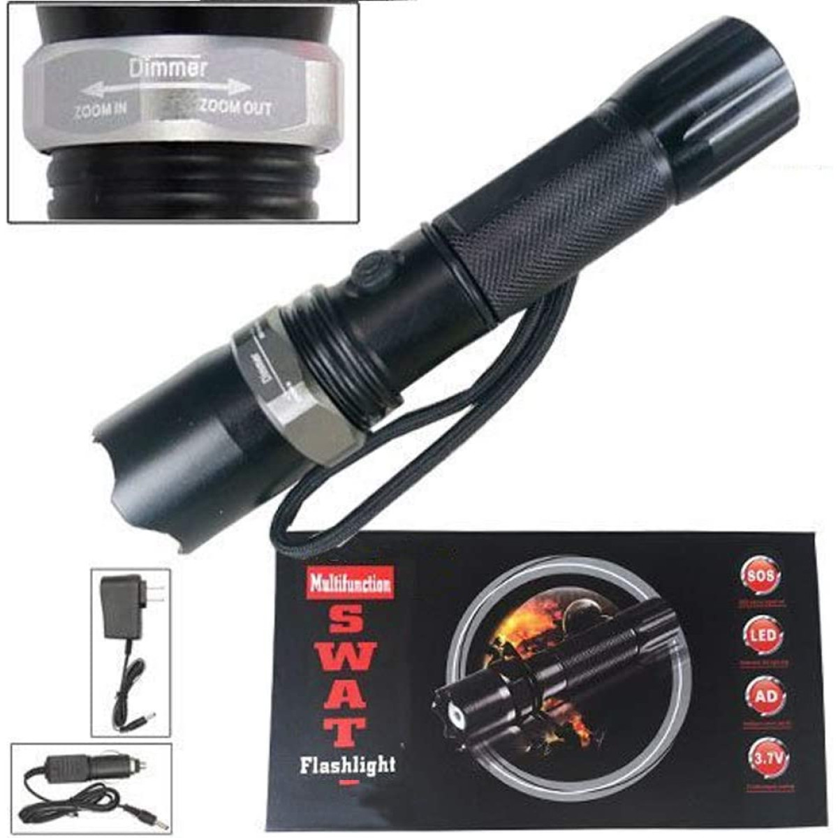 Taktinis rankinis pakraunamas prožektorius